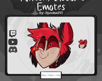 Alastor Emote Pack / Hazbin Hotel Emotes / Twitch, Youtube, Discord - Etsy