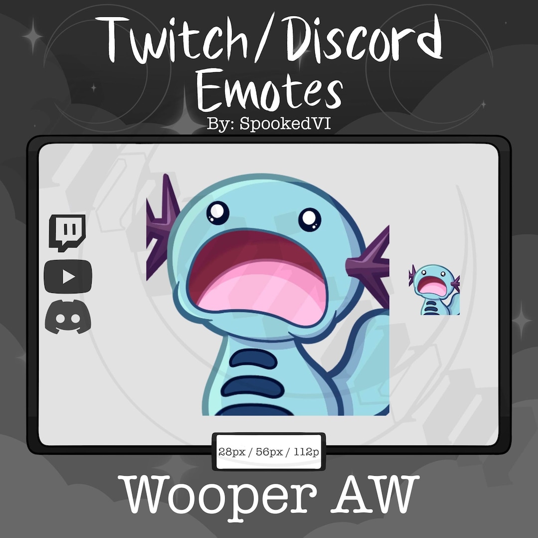 Wooper HUH Pokemon Emote - Etsy