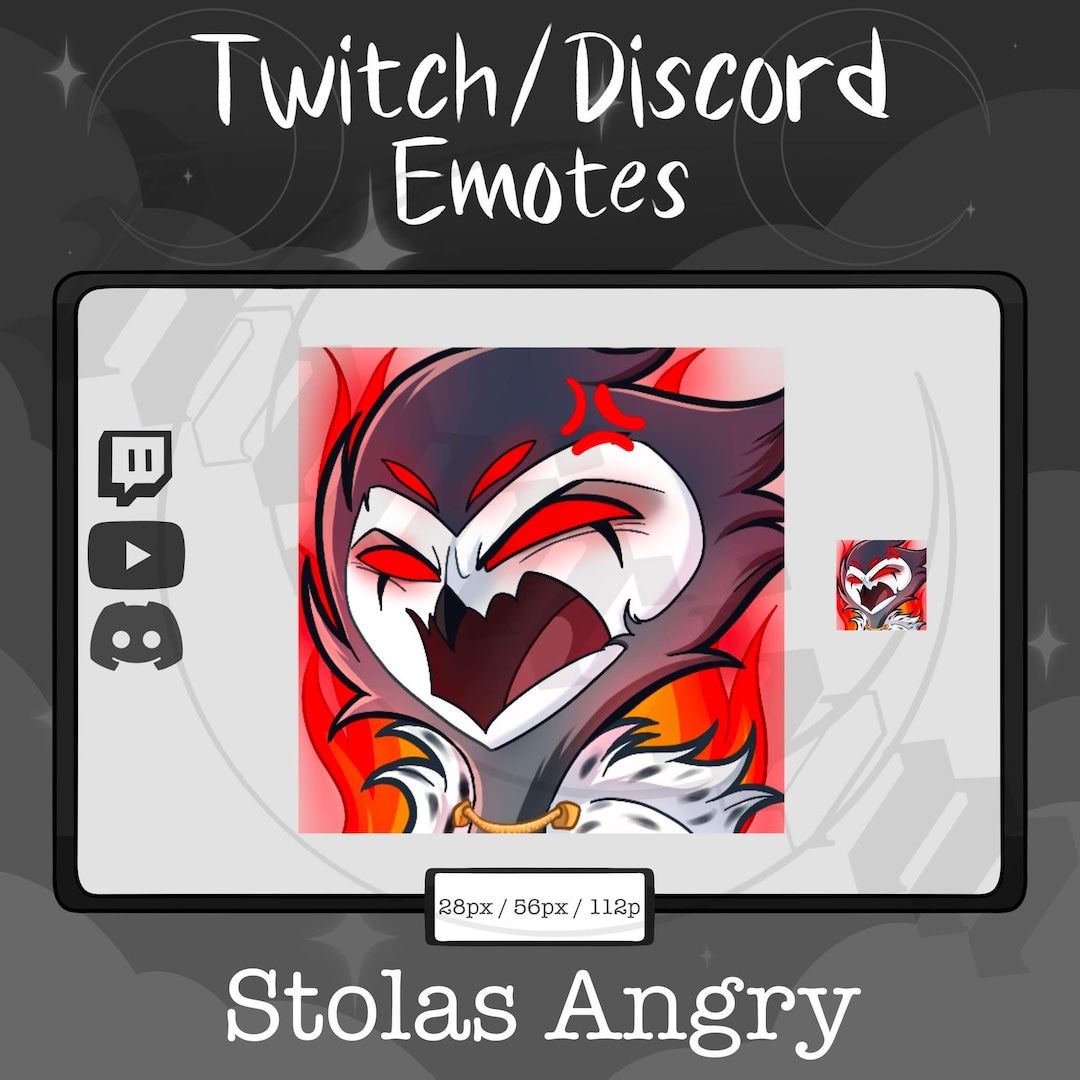 Stolas Angry Helluva Boss Emote - Etsy