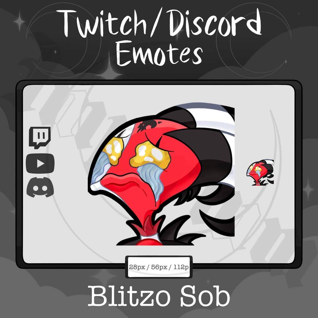 Blitzo Sob Helluva Boss Emote - Etsy