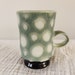 Porcelain Coffee Mug, Cup With Unique Matte White Spots, Handmade ...