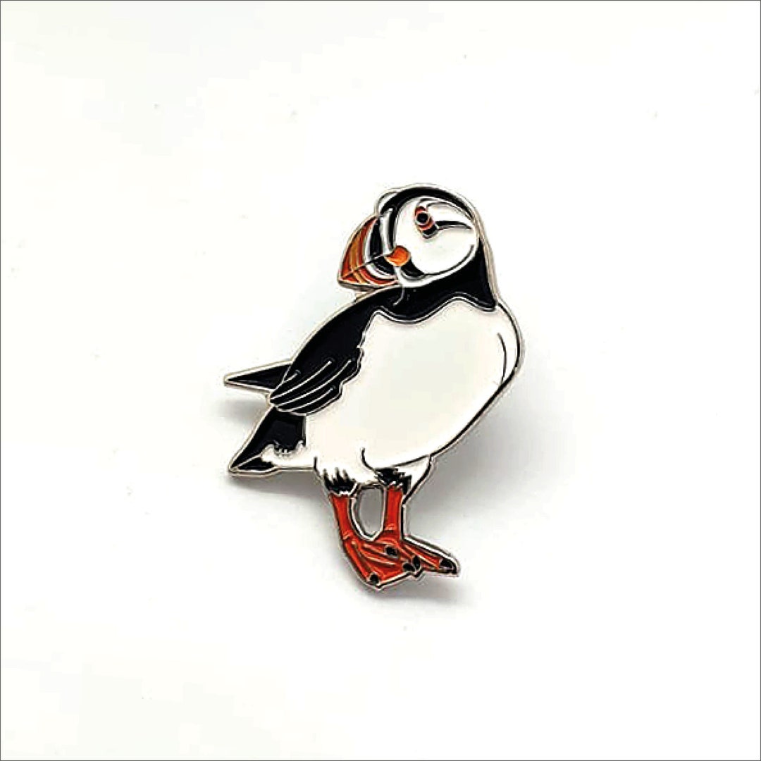 Soft Enamel Pin Badge - Atlantic Puffin - Etsy