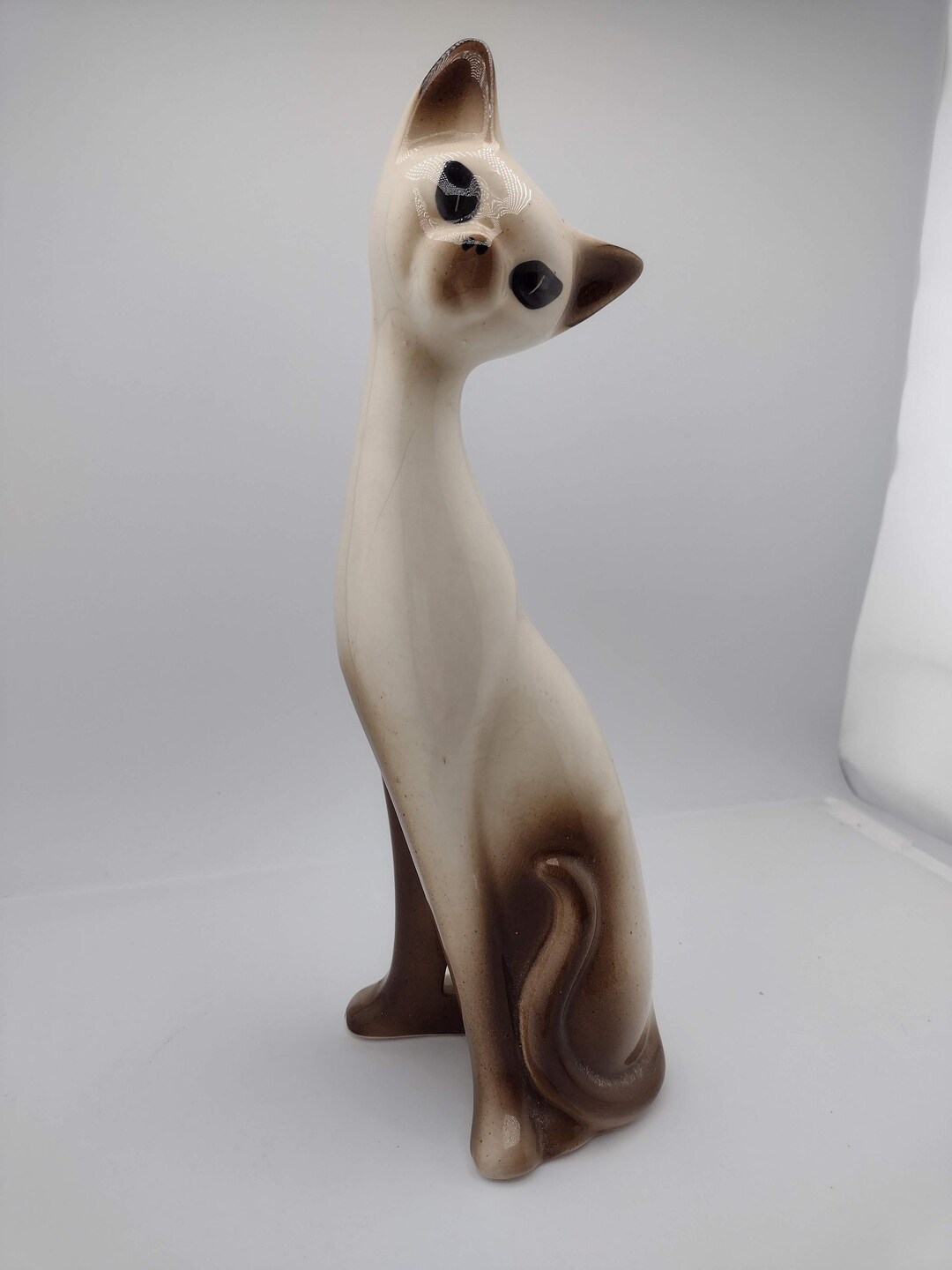 Vintage Siamese Cat Figurine 11 Tall - Etsy