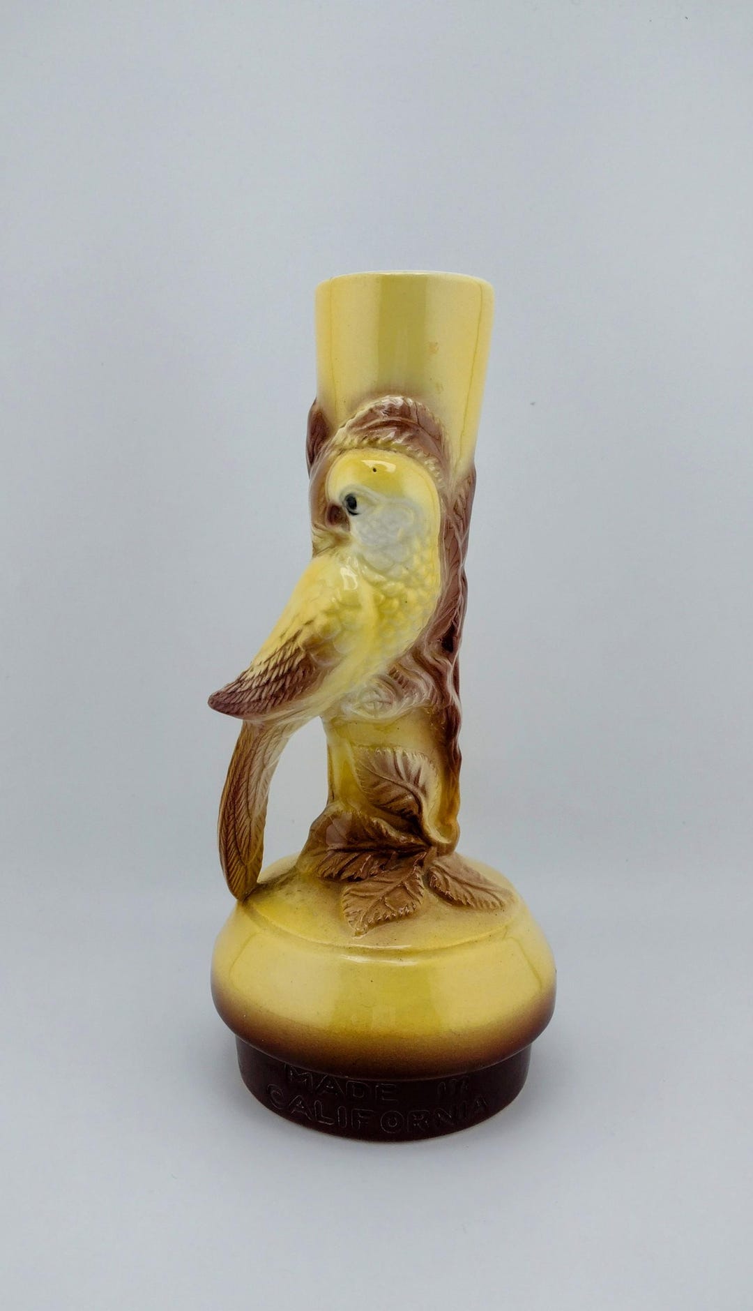 Vintage Parakeet Bud Vase, Made in California - Etsy