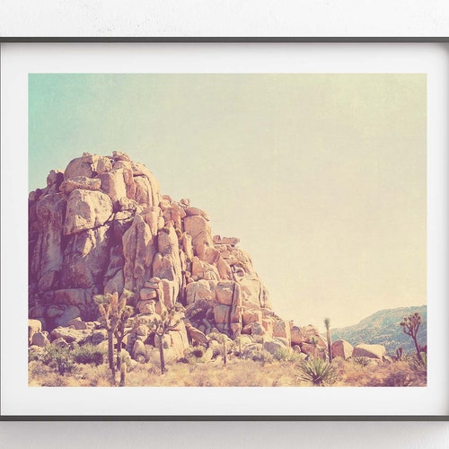 Joshua Tree Sunset Print Framed Desert Art Landscape Photo - Etsy