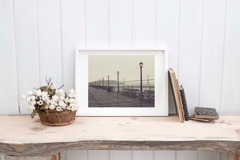 Pier 7 San Francisco Photo Bay Bridge Art Print Northern | Etsy