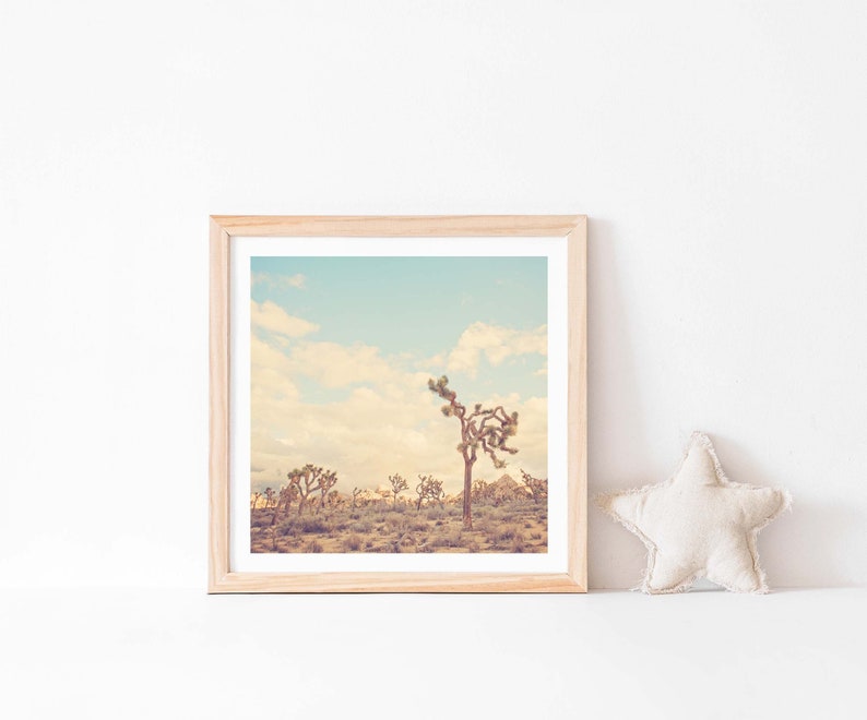 Desert Nursery Decor Joshua Tree Print California | Etsy