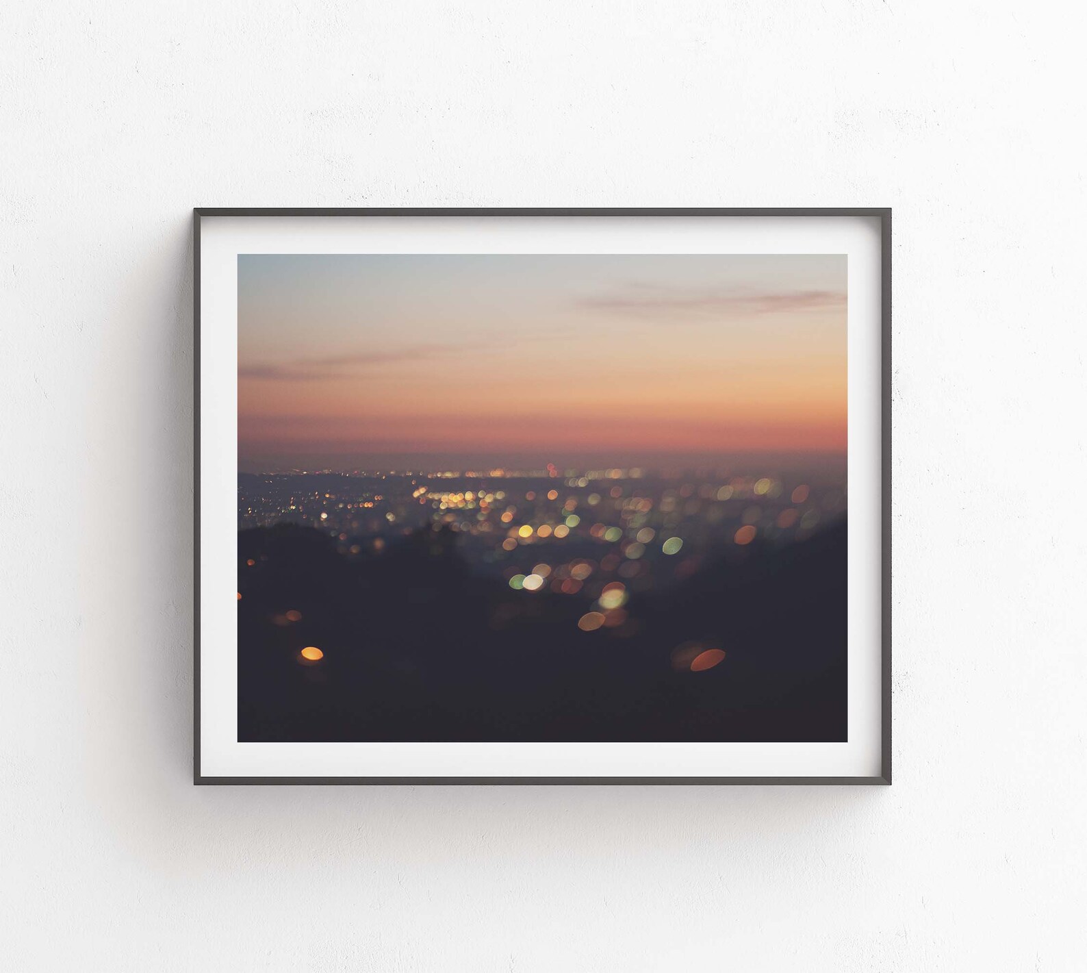 Sunset Print Wall Art Los Angeles Cityscape Photo Nursery | Etsy