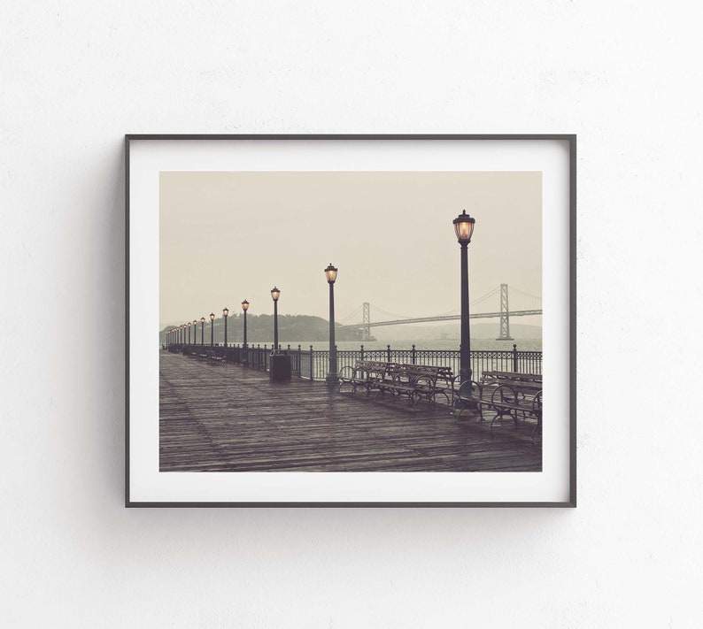 Pier 7 San Francisco Photo, Bay Bridge Art Print, Northern California ...