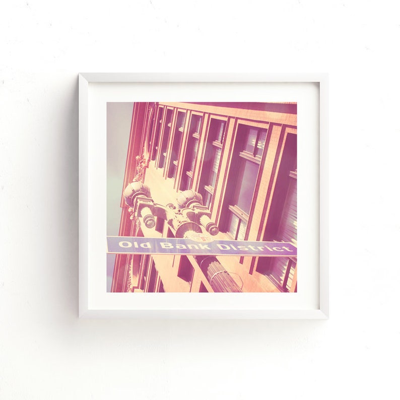 Downtown Los Angeles Photography DTLA Print Pink Baby Room - Etsy