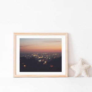 Sunset Print, Wall Art Los Angeles, Cityscape Photo, Nursery Decor ...