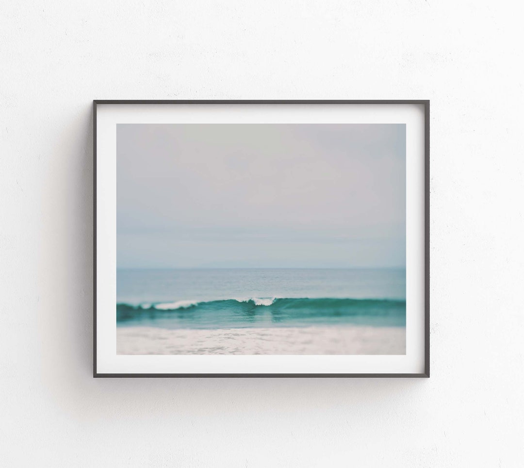 Ocean Wave Print, Beach Decor, Seaside Photography, Blue Photo, Baby ...