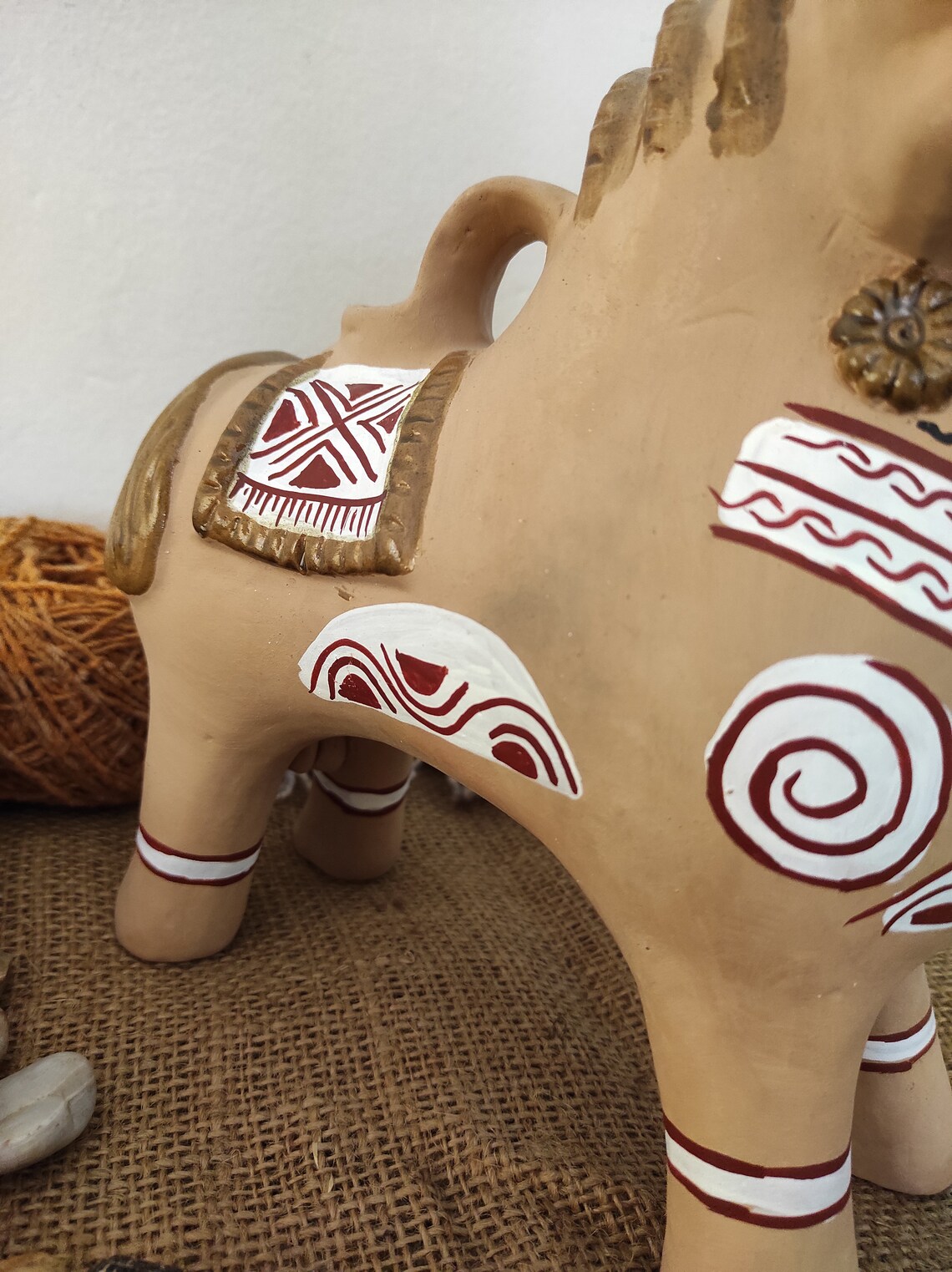 Pucara Bull Handmade Ceramic Bull Hand Painted Peruvian Folklore ...