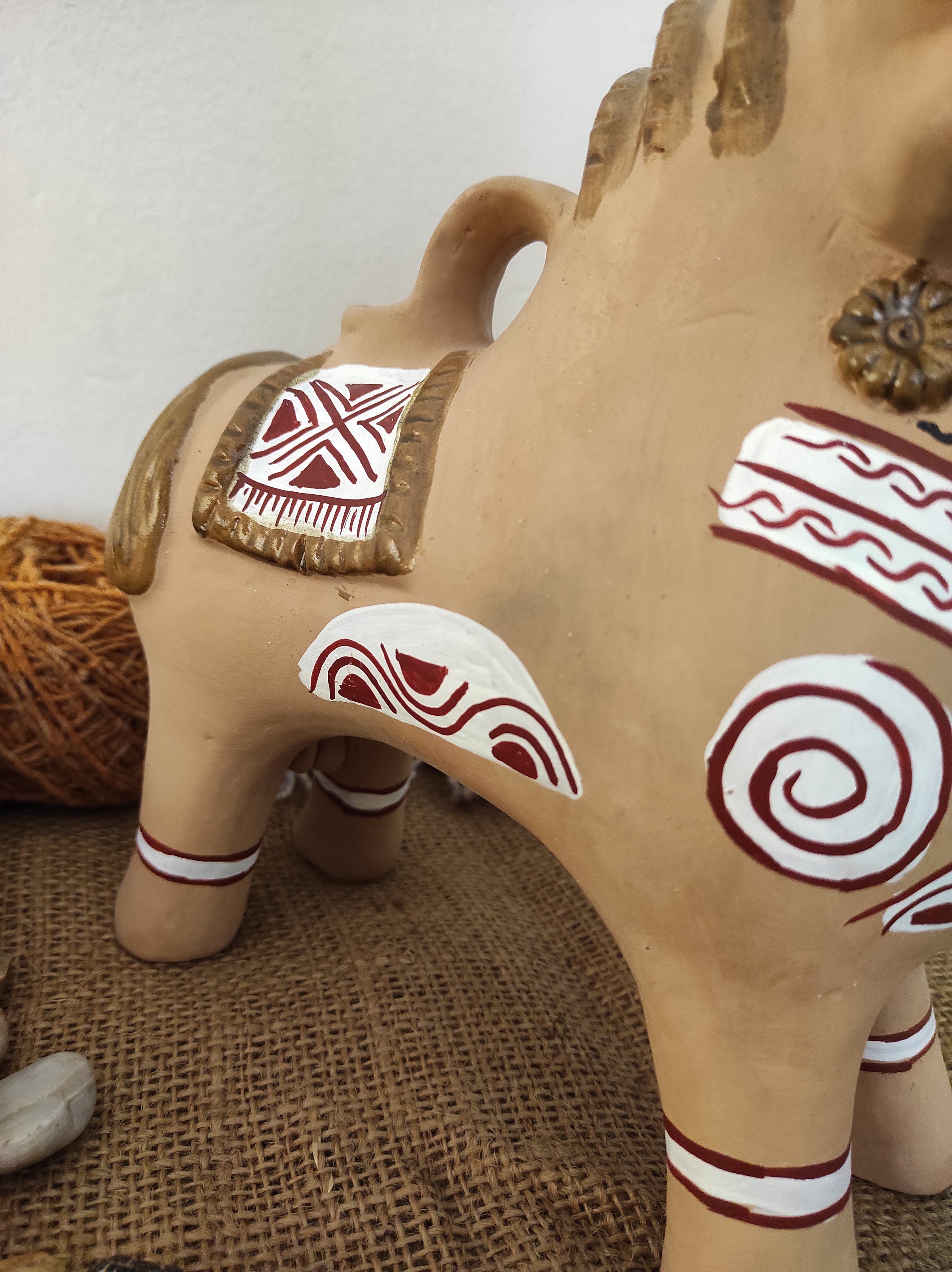 Pucara Bull Handmade Ceramic Bull Hand Painted Peruvian Folklore ...