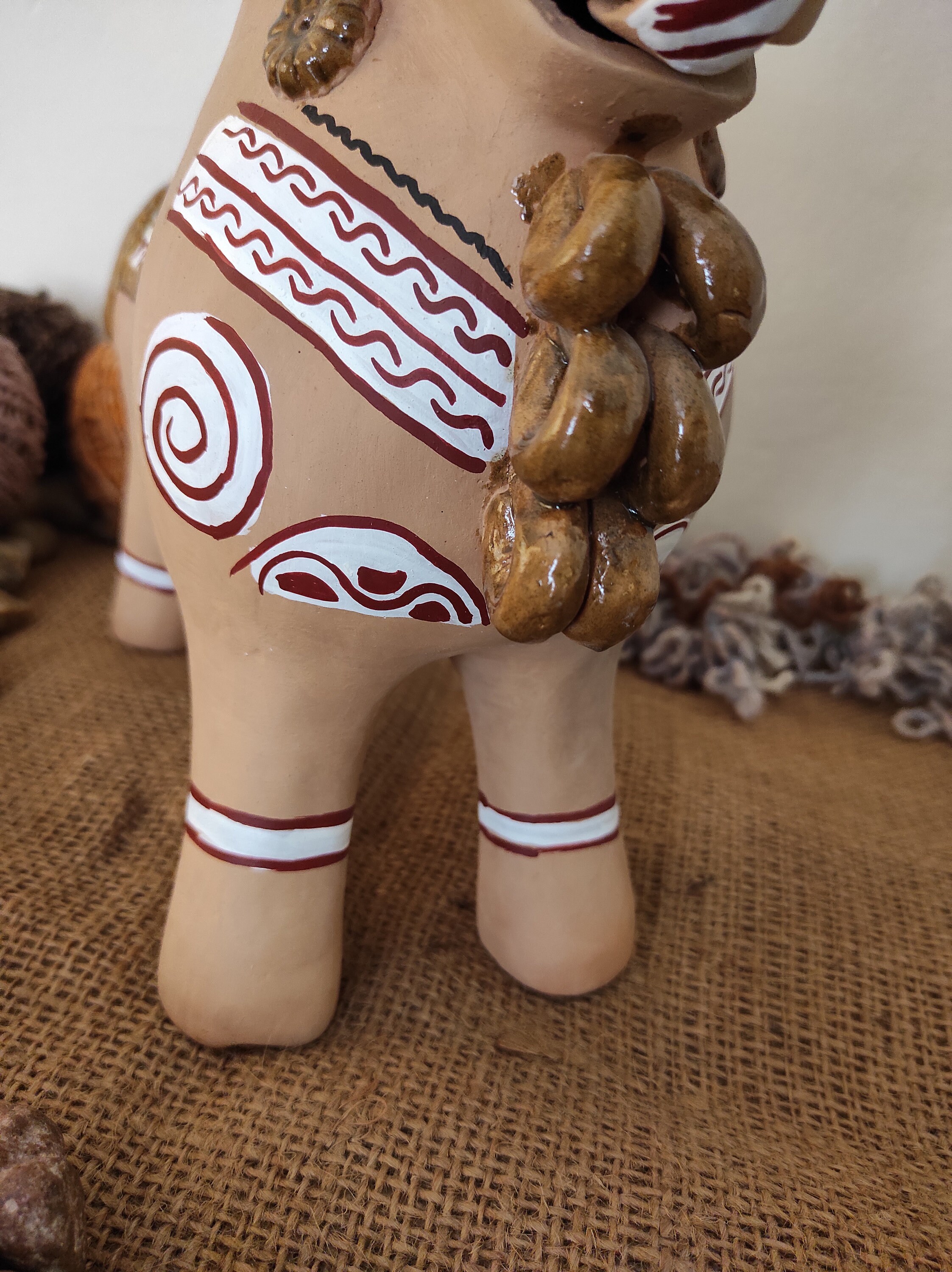 Pucara Bull Handmade Ceramic Bull Hand Painted Peruvian Folklore ...