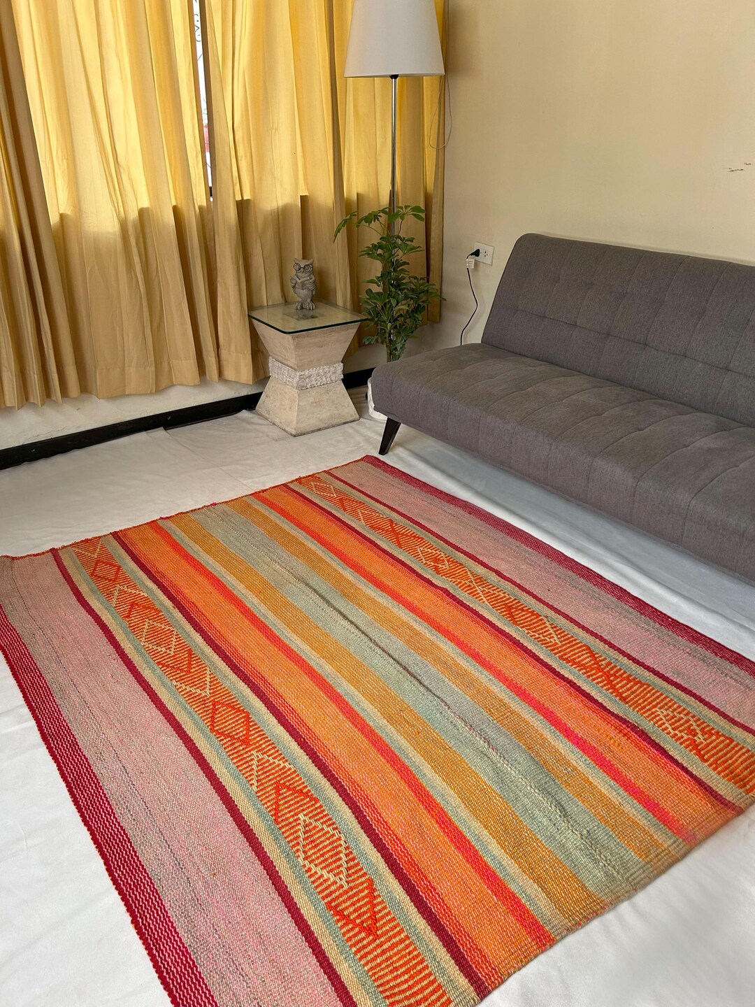 LLAQTA Andean Rug Peruvian Rug Peruvian Handmade Blanket Peruvian ...