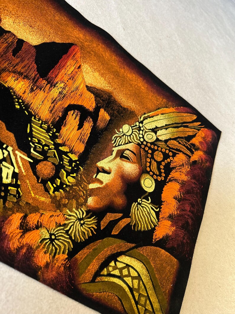 Beautiful Painting of Sleeping Inka According to the Cuzco Legend ...