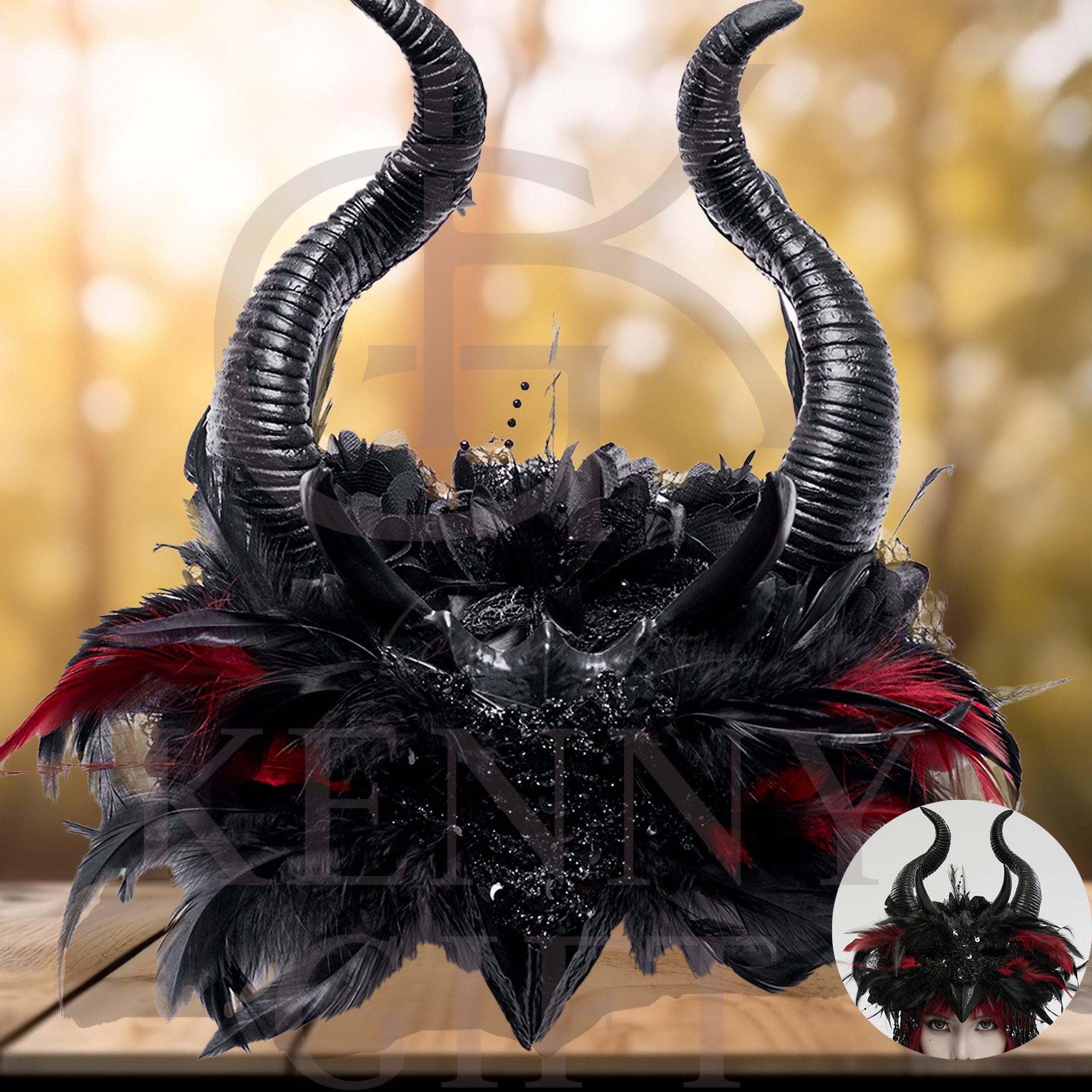 Devil Headpiece, Demon Horns, Cosplay Headband Fairy Horns, Witch ...