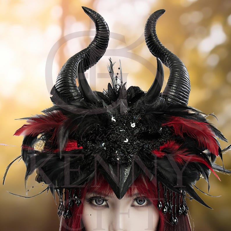 Devil Headpiece, Demon Horns, Cosplay Headband Fairy Horns, Witch ...