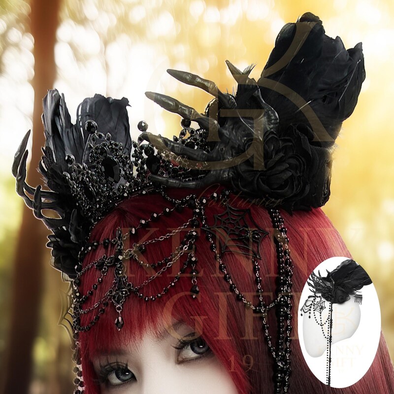 Goth Chain Headpiece - Etsy