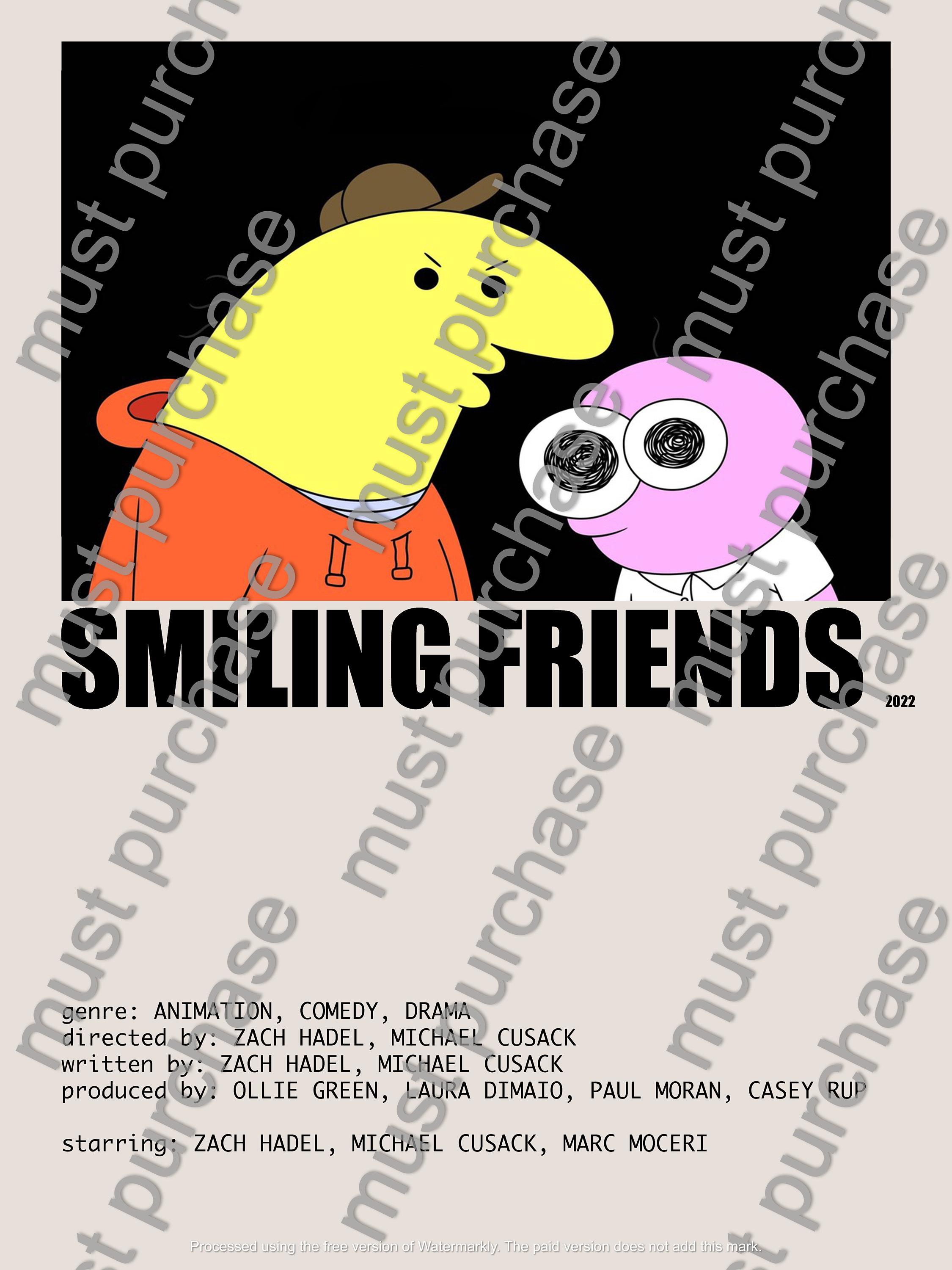 Smiling Friends Poster - Etsy