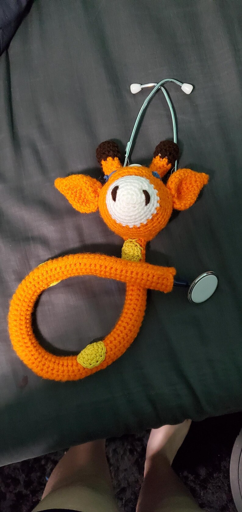 Stethoscope Crochet Animal Sleeve, Customizable, Stuffed Animal ...