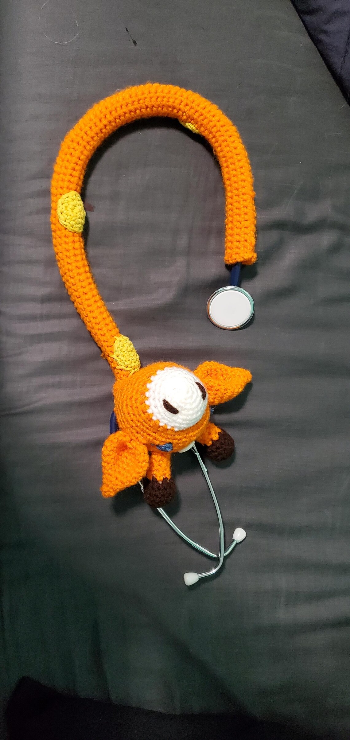 Stethoscope Crochet Animal Sleeve, Customizable, Stuffed Animal ...