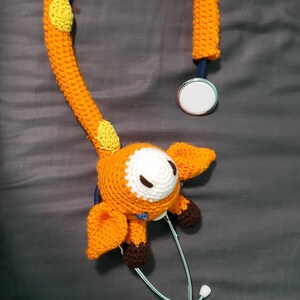 Stethoscope Crochet Animal Sleeve, Customizable, Stuffed Animal ...