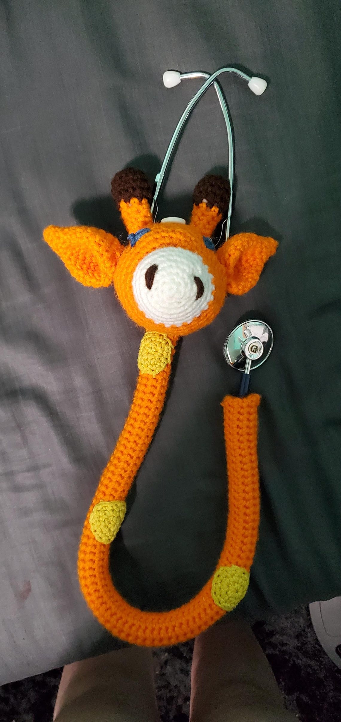 Stethoscope Crochet Animal Sleeve, Customizable, Stuffed Animal ...
