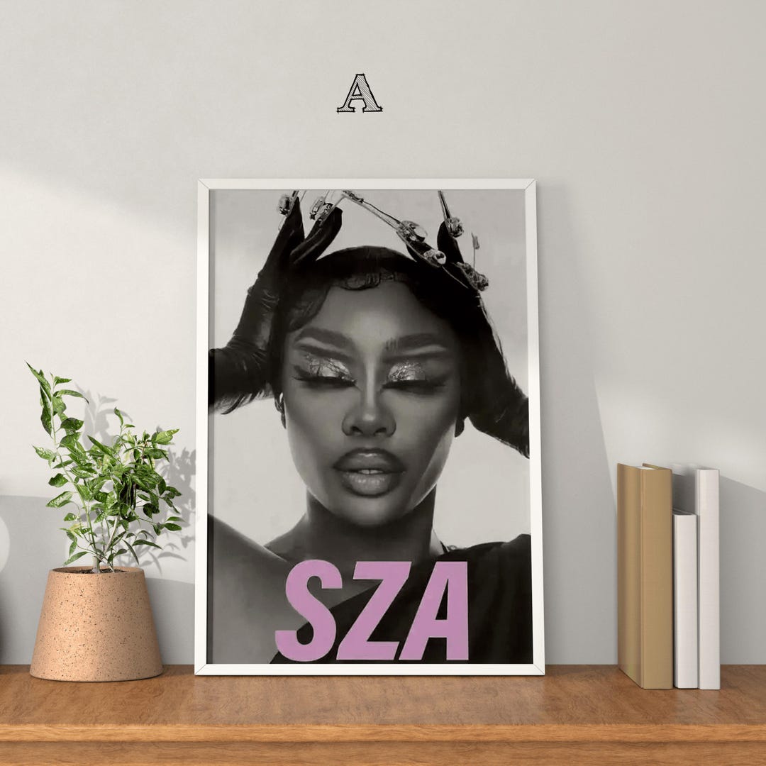Sza Posters, Sza Print Posters, Sza Merch, Retro Vintage Album Cover ...