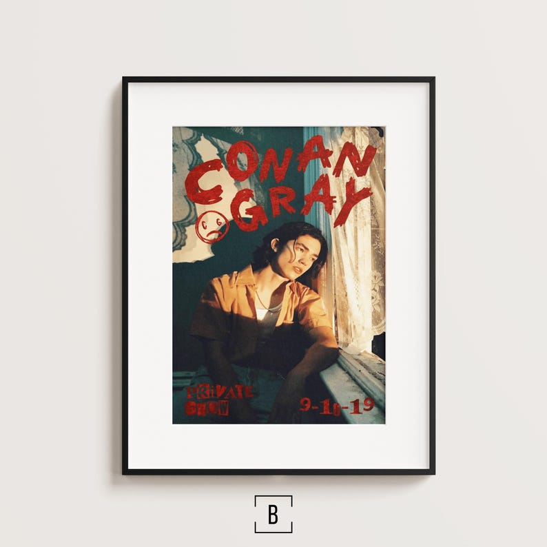 Conan Gray Posters, Conan Gray Print Posters, Conan Gray Merch, Retro ...
