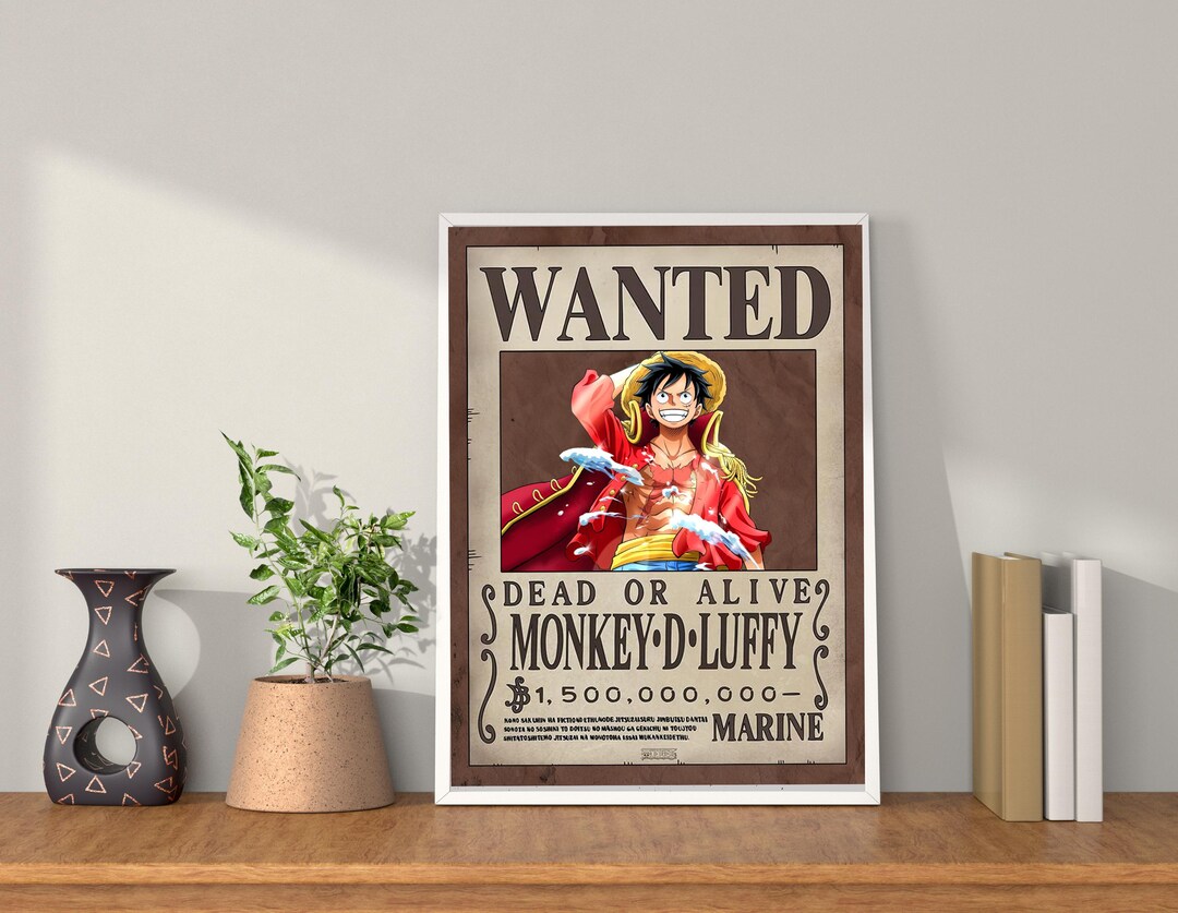 One Piece Digital Print, Wall Art, One Piece Wall Art, One Piece, Wall ...