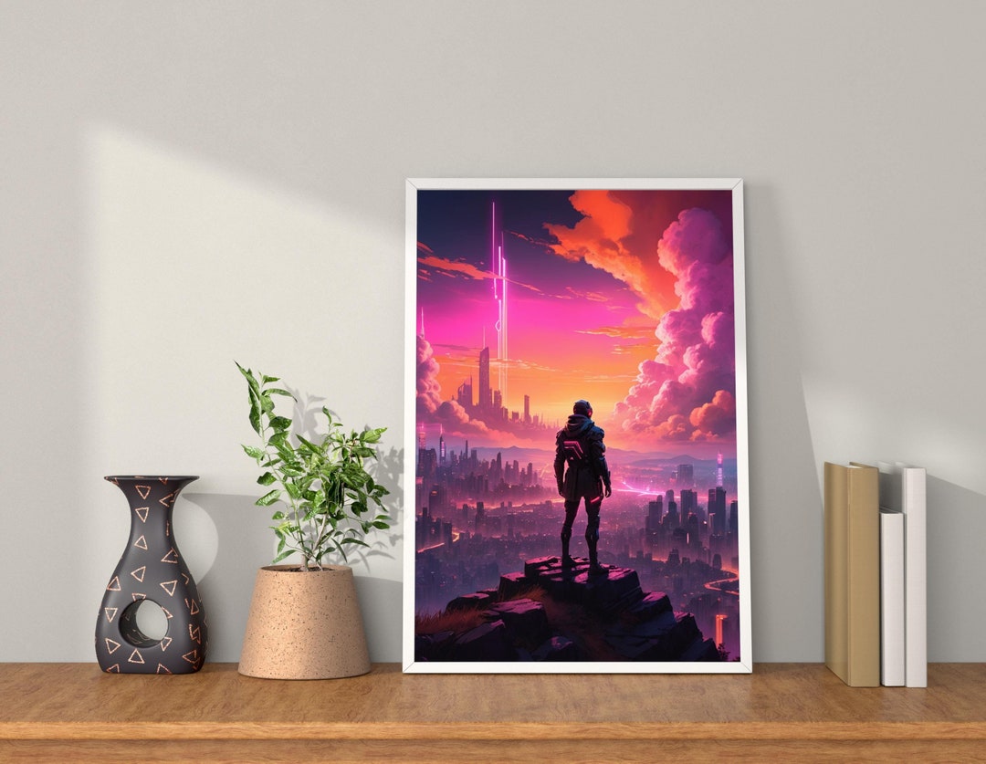 Cyberpunk Digital Print, Cyberpunk Wallart, Anime Art, Cyberpunk Poster ...