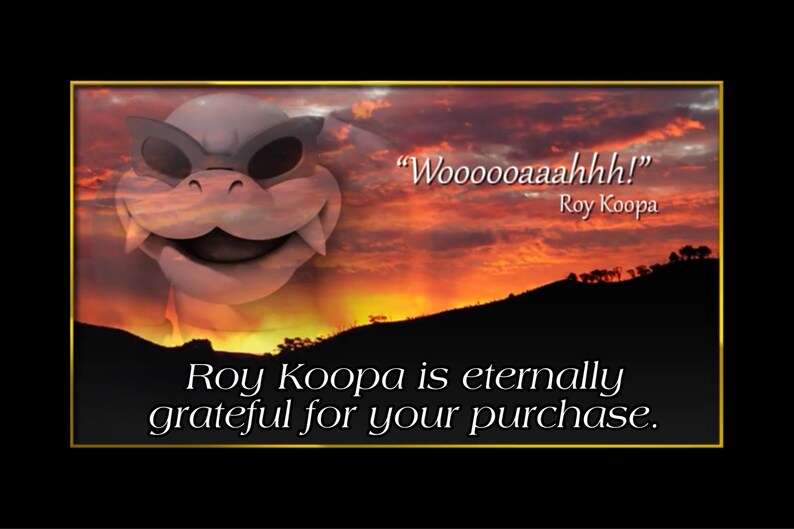 Roy Koopa Mario Bros Sticker - Etsy