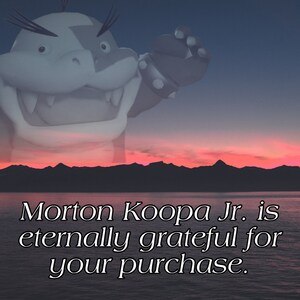 Morton Koopa Jr Mario Bros Sticker - Etsy