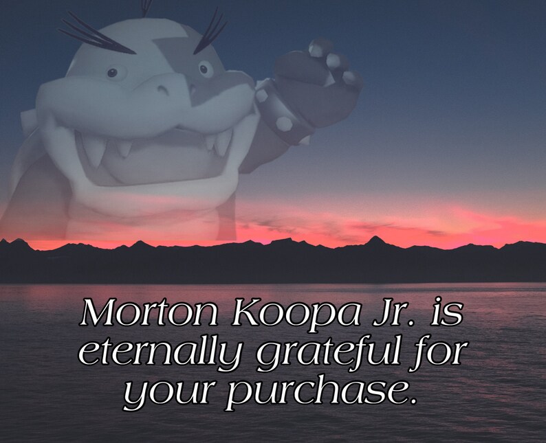 Morton Koopa Jr Mario Bros Sticker - Etsy