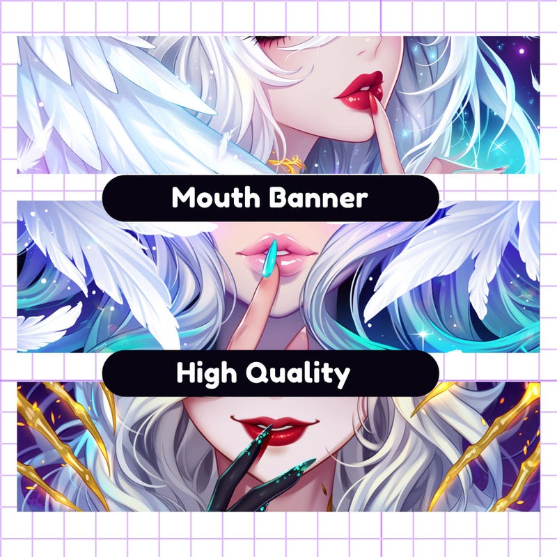 Mouth Banner - Etsy