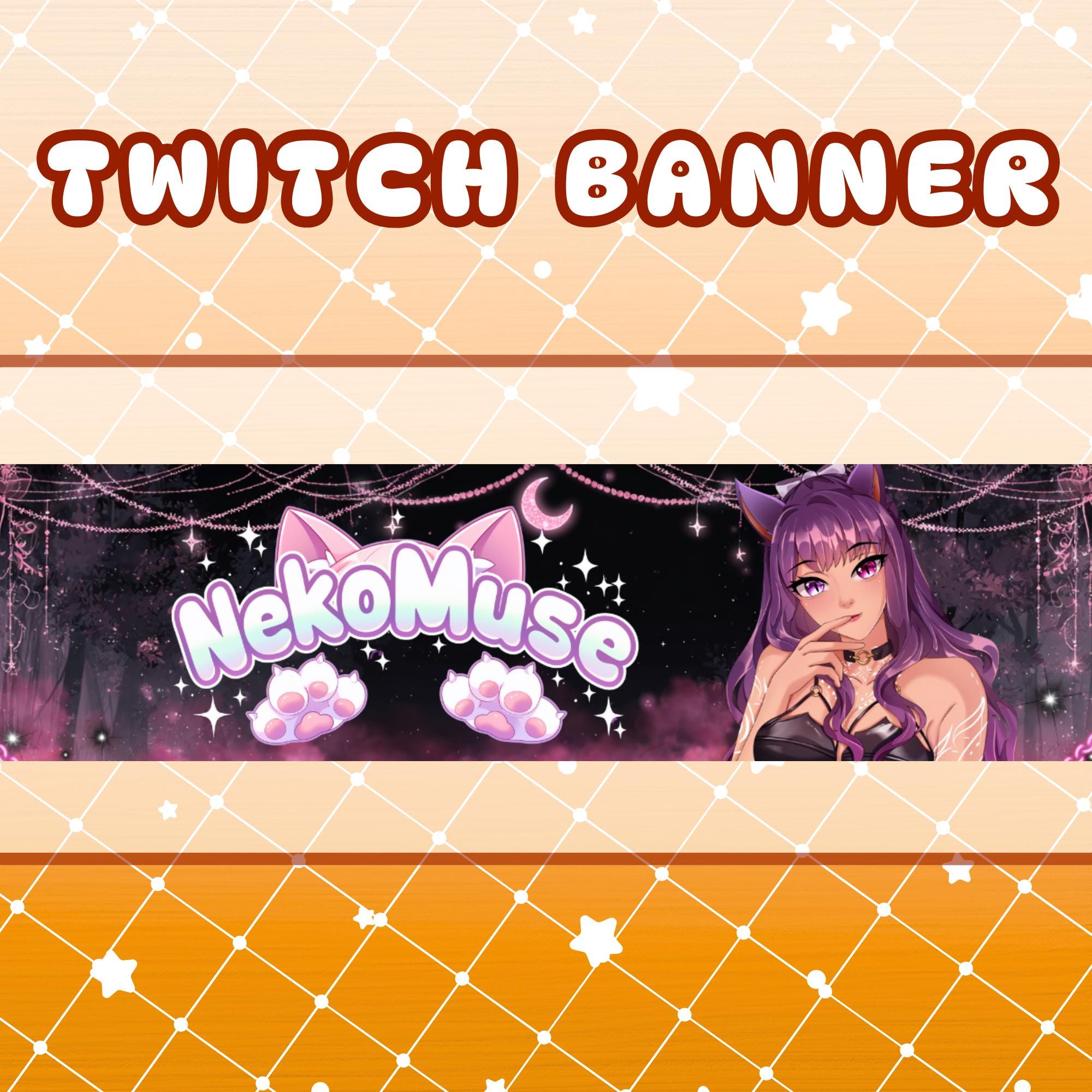Custom Anime Twitch Banner | Streaming Banner Design Twitch Banner ...