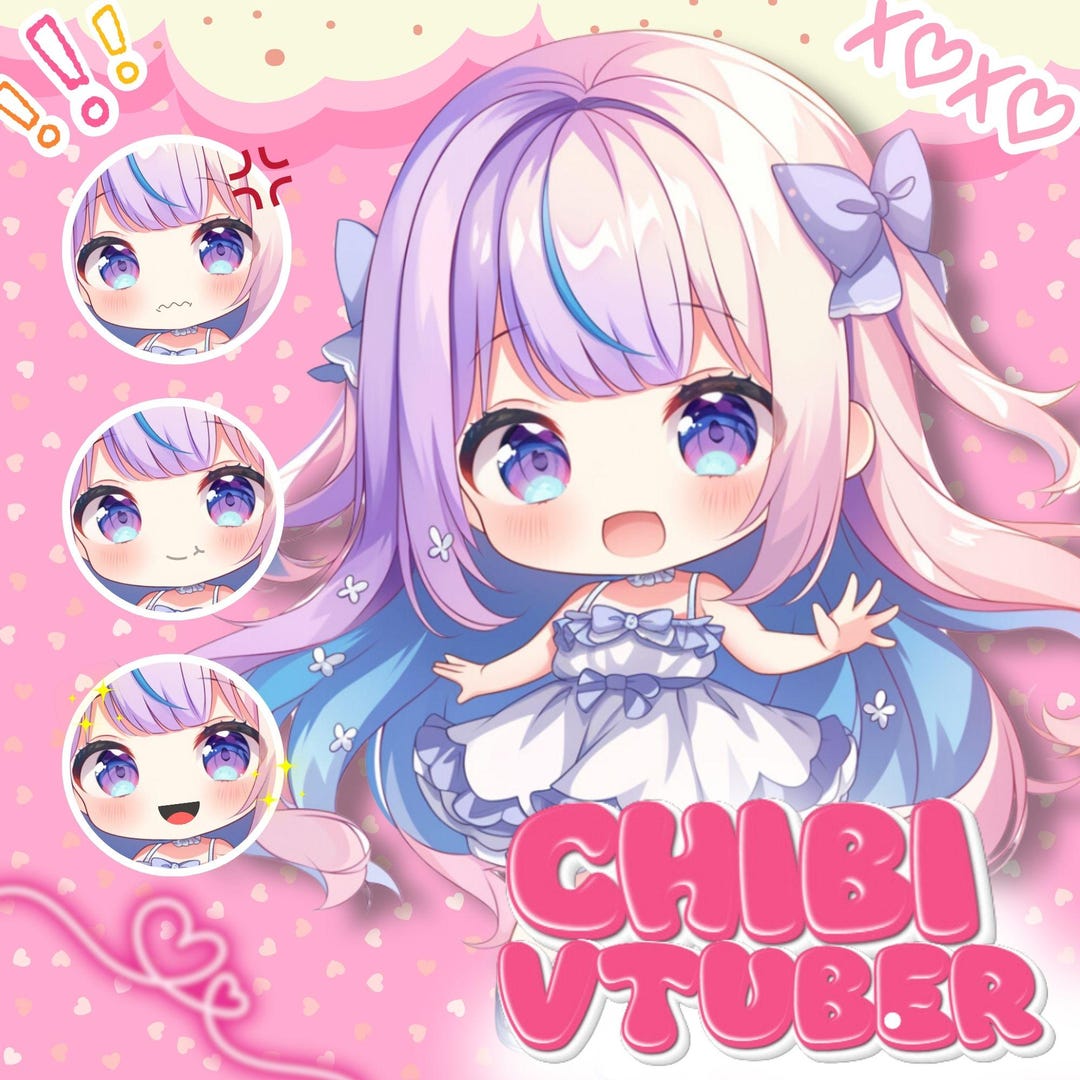 Custom LIVE2D Vtuber Model Vtuber Commission Vtuber Design Vtuber Chibi Live2d Commission Live2d ...