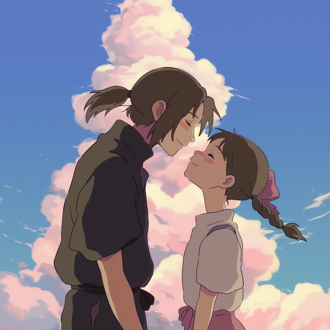 Custom Ghibli-style Art | Anime Portraits for Couples, Families & Pets ...