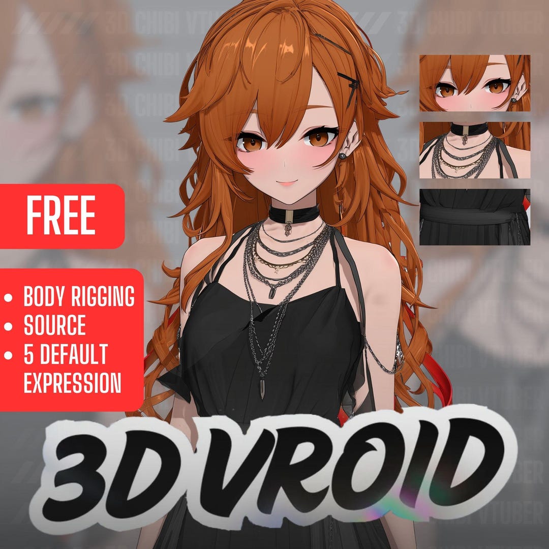 CUSTOM 3D VROID MODEL | Convert Live2d Vtuber Into Vroid Model, Custom ...