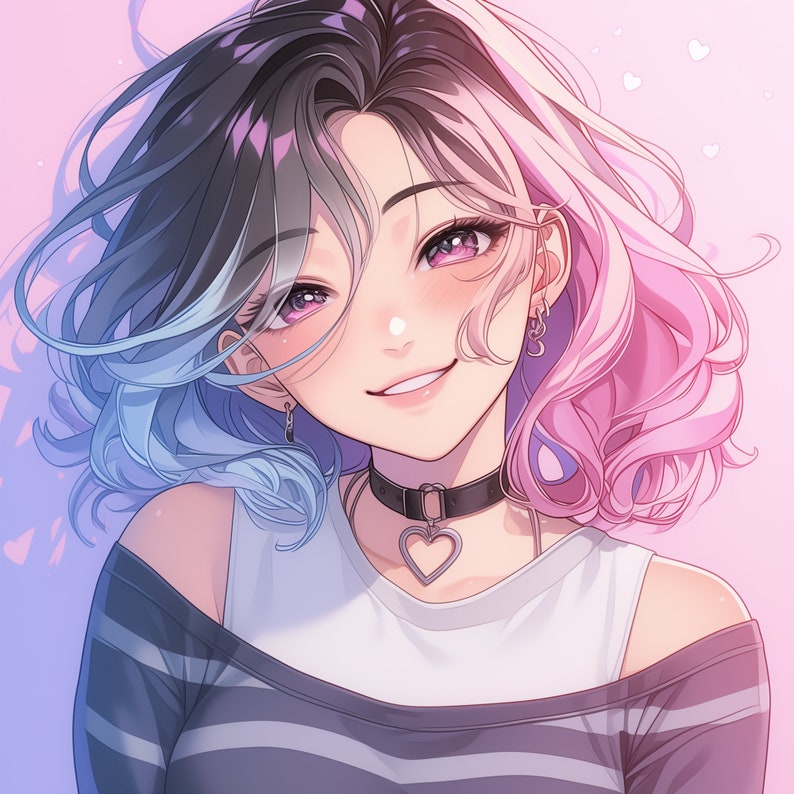 Custom Anime PFP Commission, Twitch Avatar Illustration, Anime Profile ...