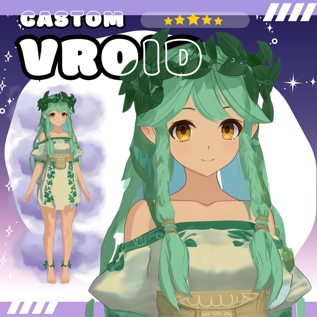 Custom 3D Vroid Model | Convert Live2d Vtuber Into Vroid Model, Custom ...