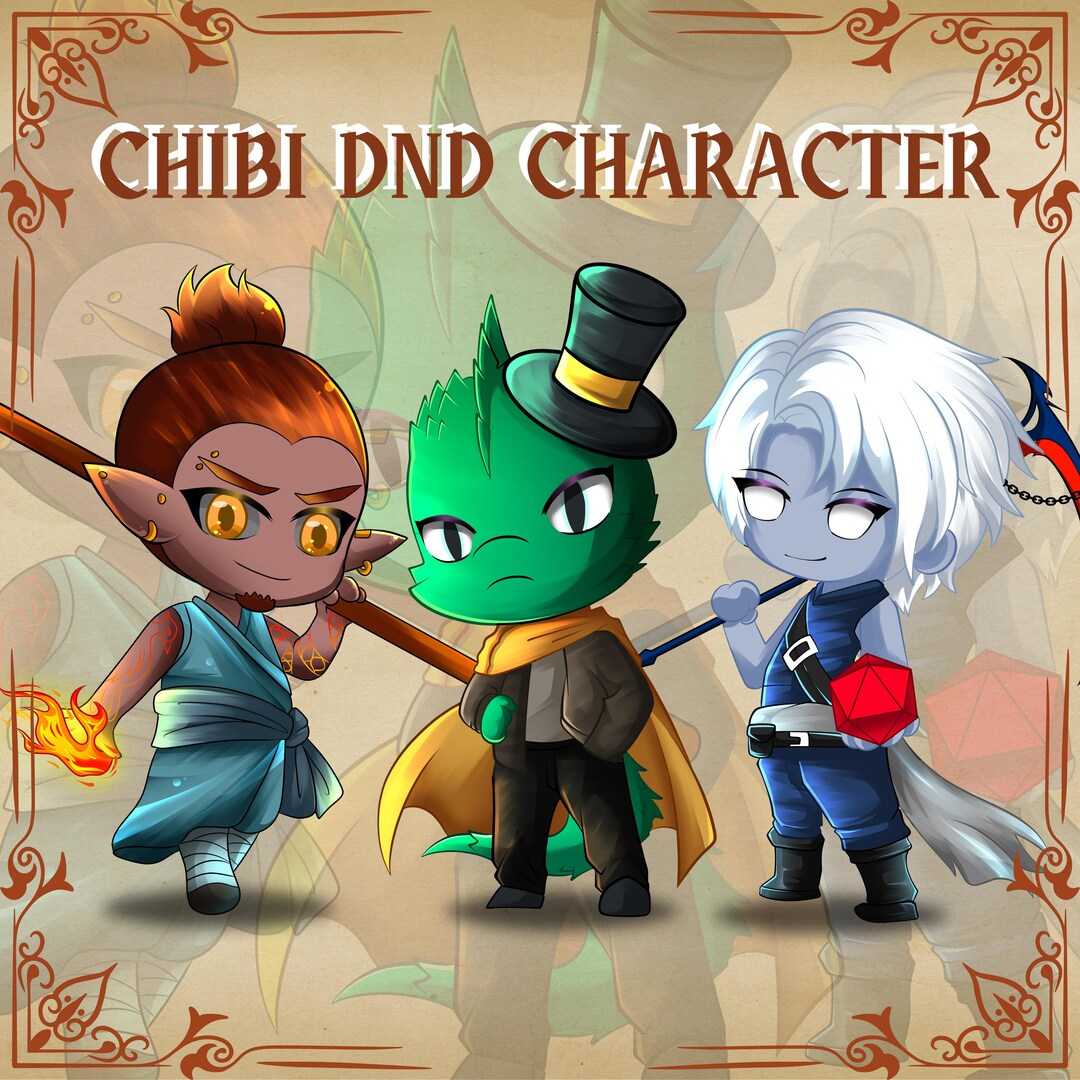 CUSTOM DND Character, Dnd, Dnd Character Commission, Fantasy Character ...