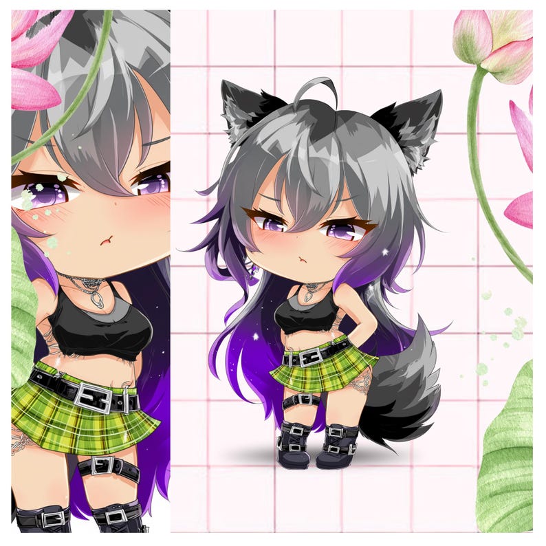 Custom Chibi Character | Kawaii Chibi PFP PNG | Pngtuber Model | Cute ...