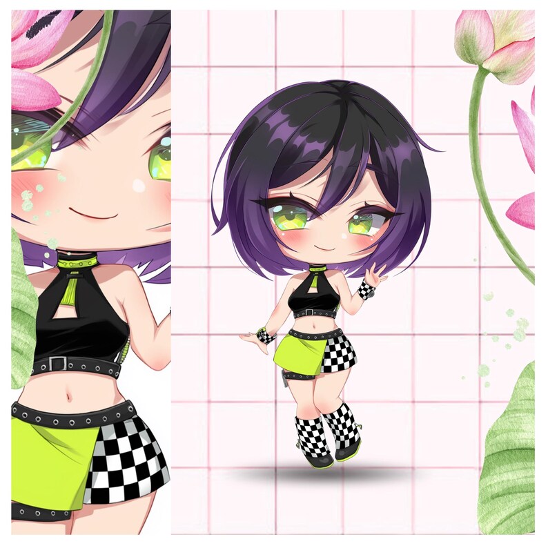 Custom Chibi Character | Kawaii Chibi PFP PNG | Pngtuber Model | Cute ...