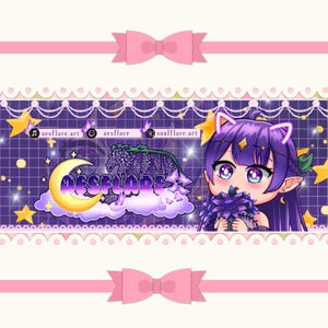Custom Twitch Banner | Kawaii Cute Anime Banner | Twitch, Youtube ...