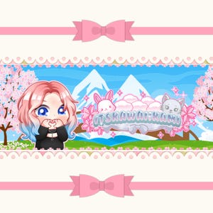 Custom Twitch Banner | Kawaii Cute Anime Banner | Twitch, Youtube ...