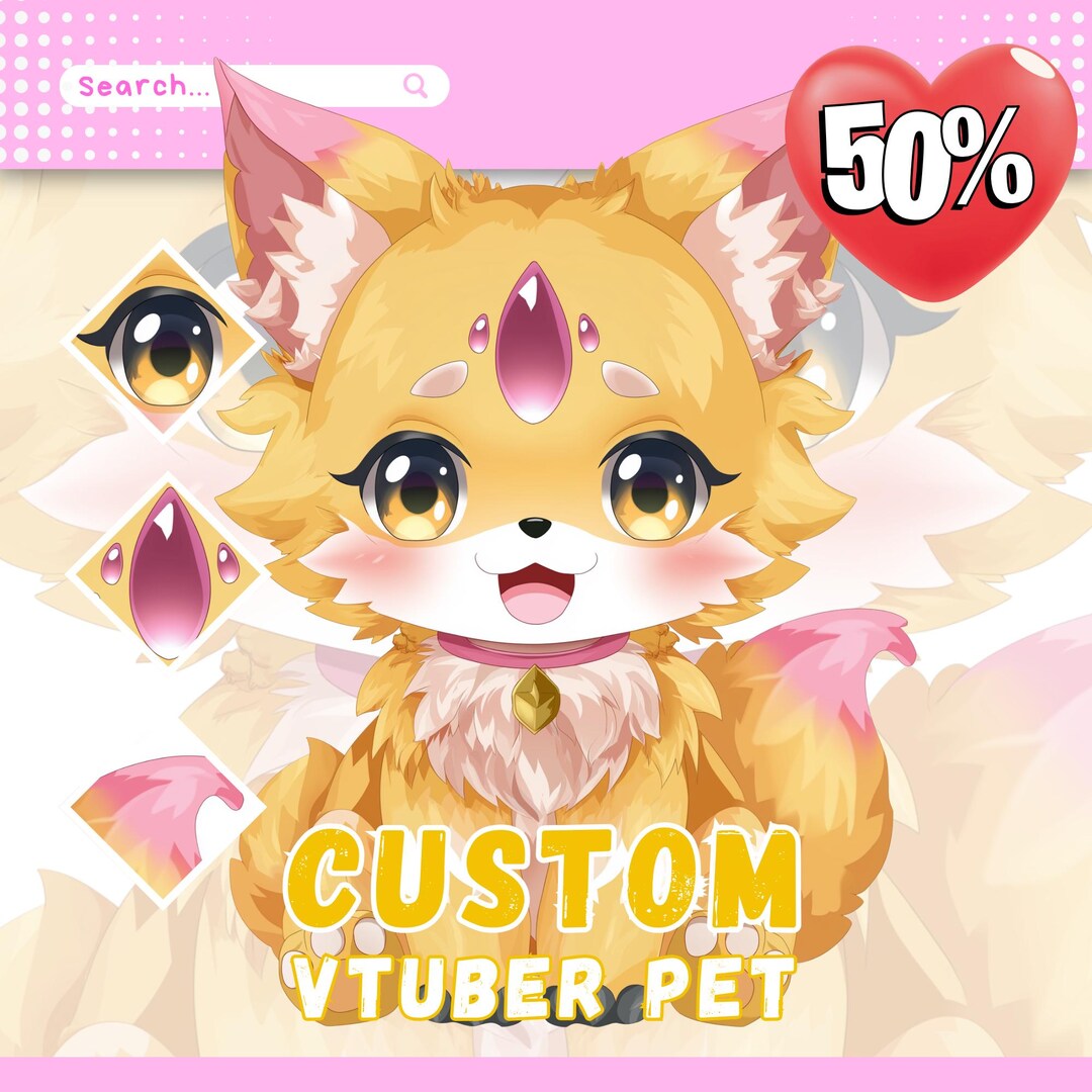 Custom Vtuber Pet | Live2d Mascot for Streamers | Vtuber Pets for ...