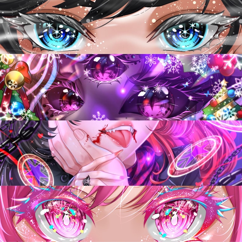 Vtuber Eye Mouth Banner PNG | Facial Assets for Pngtuber & Streaming - Etsy
